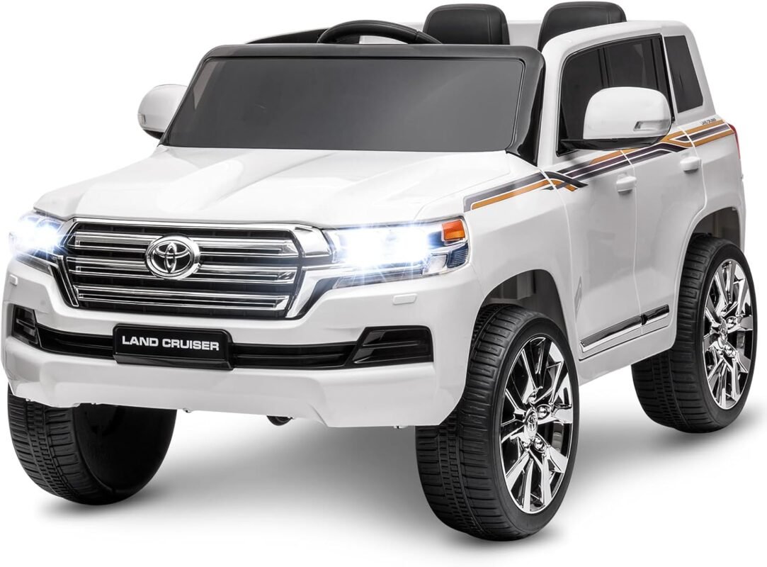 Toyota Land Cruiser 12V Kids Ride-On Car with R/C Parental Remote ...